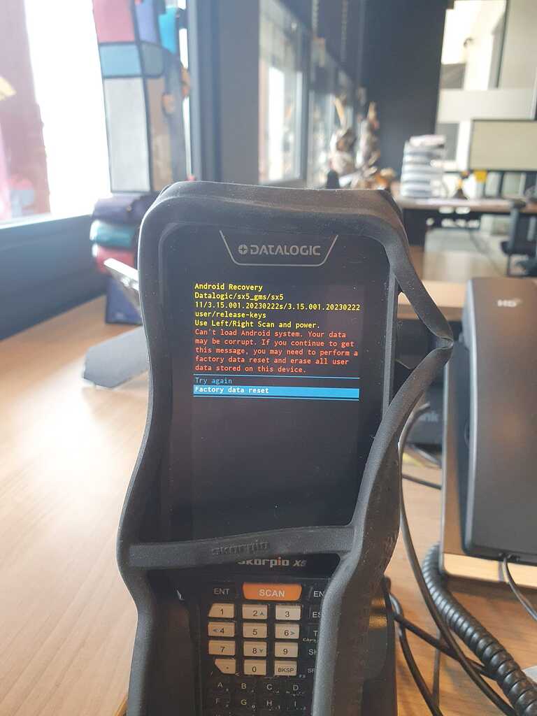 Skorpio X5 Android Recovery - Android Devices - Datalogic Developer